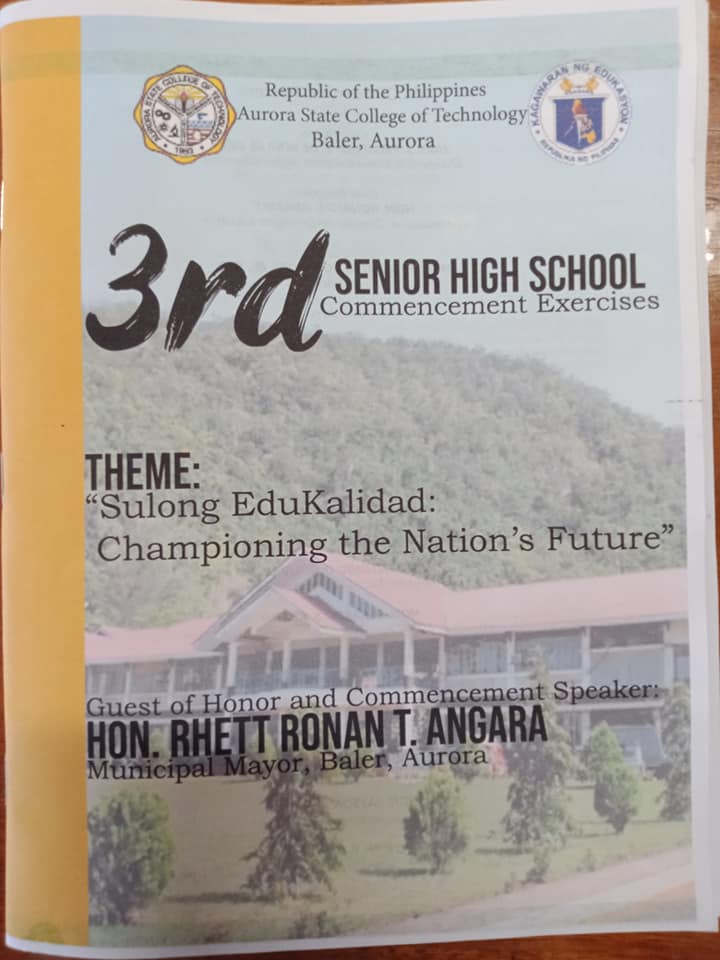 SHS Graduation 2020 - Aurora State College of Technology