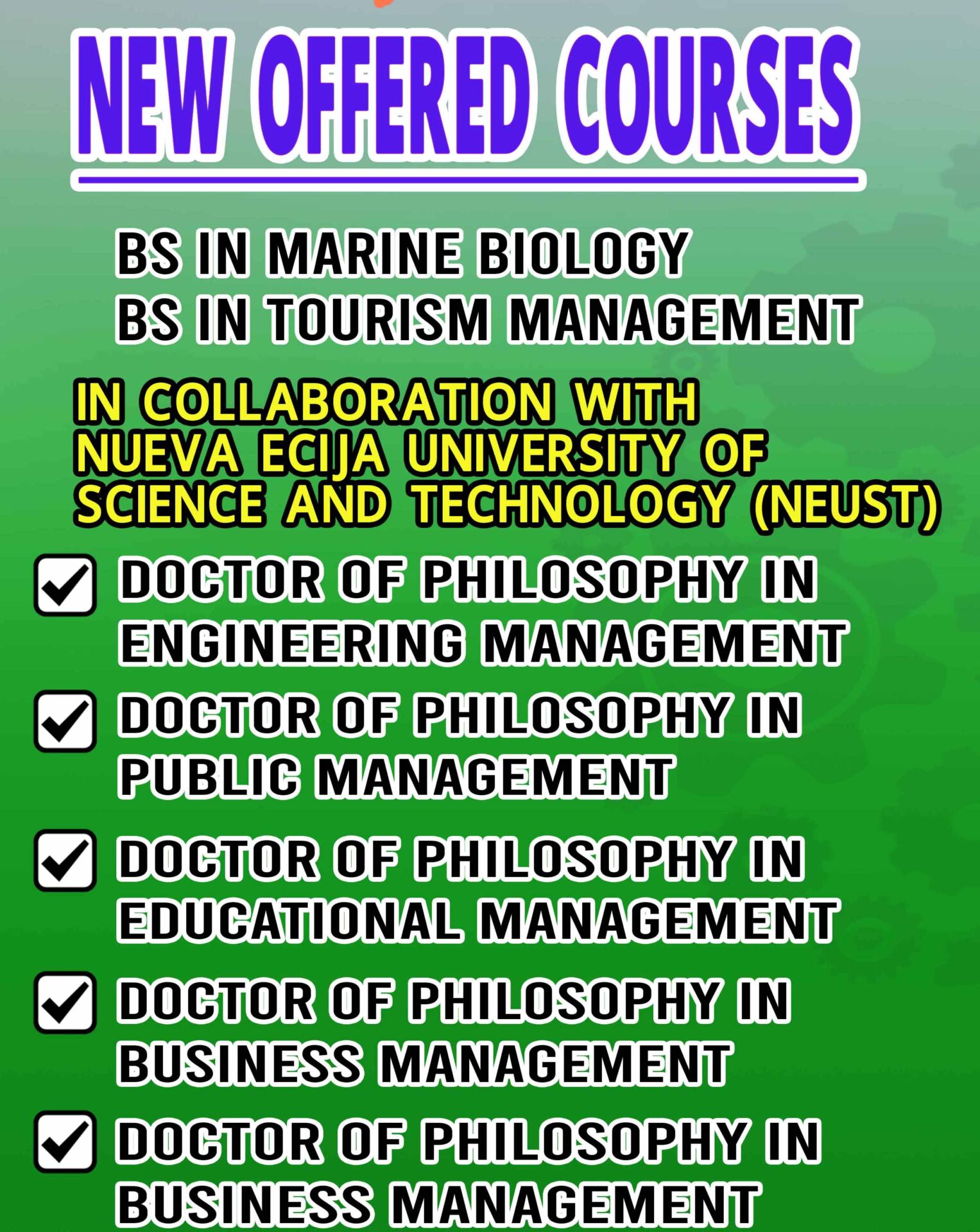 New Program Offering - Aurora State College of Technology