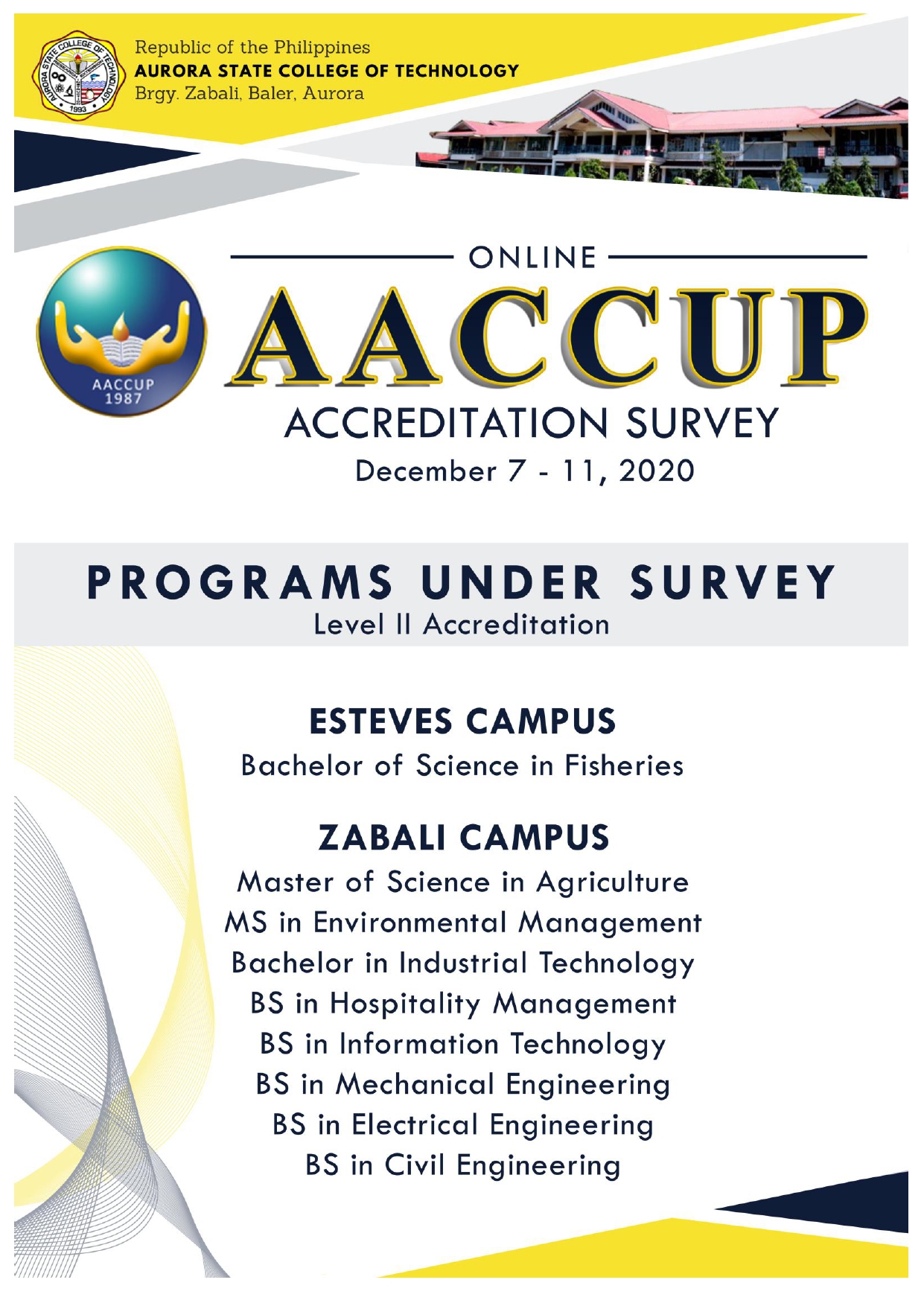 Accreditation Program - Aurora State College of Technology
