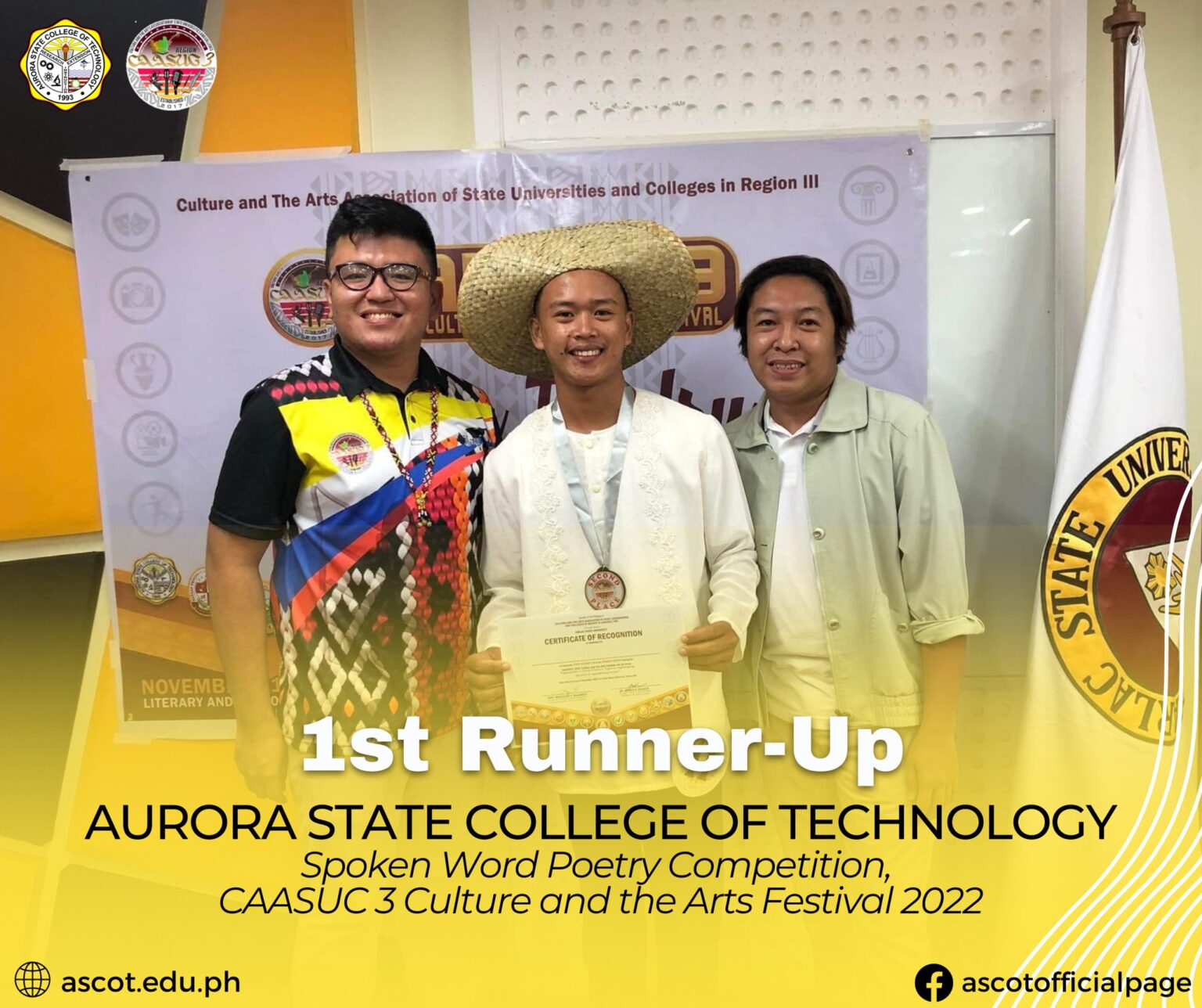 ASCOT student-artists earn top spots as CAASUC III regional feast of ...