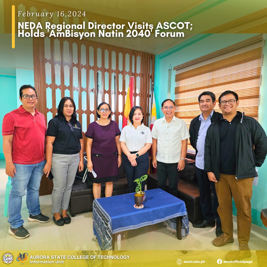 NEDA Regional Director Visits ASCOT, Collaborates on AmBisyon Natin ...
