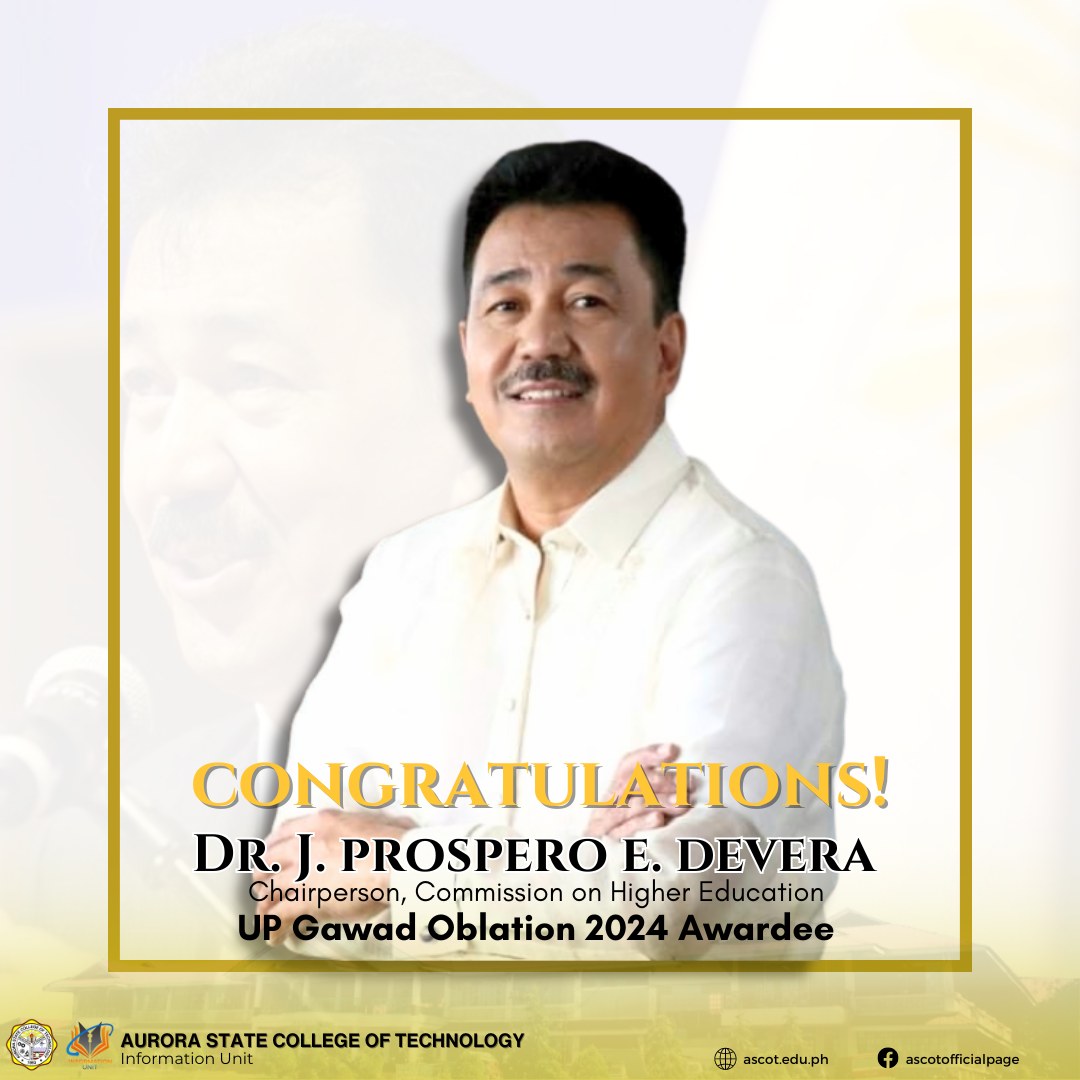 You did great! Chair Popoy! - Aurora State College of Technology