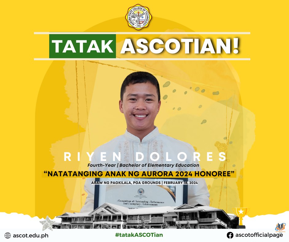 TATAK ASCOTians ! - Aurora State College of Technology