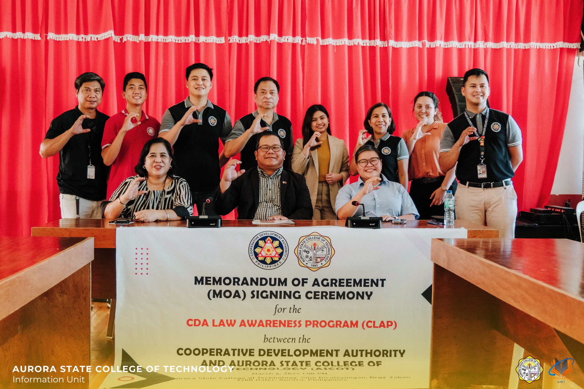 Cooperative Development Authority (CDA) and ASCOT MOA Signing Ceremony ...