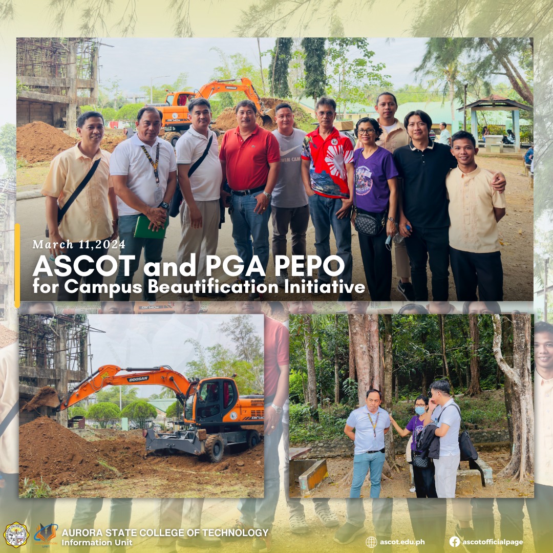 ASCOT and PGA PEPO for Campus Beautification Initiative - Aurora State College of Technology