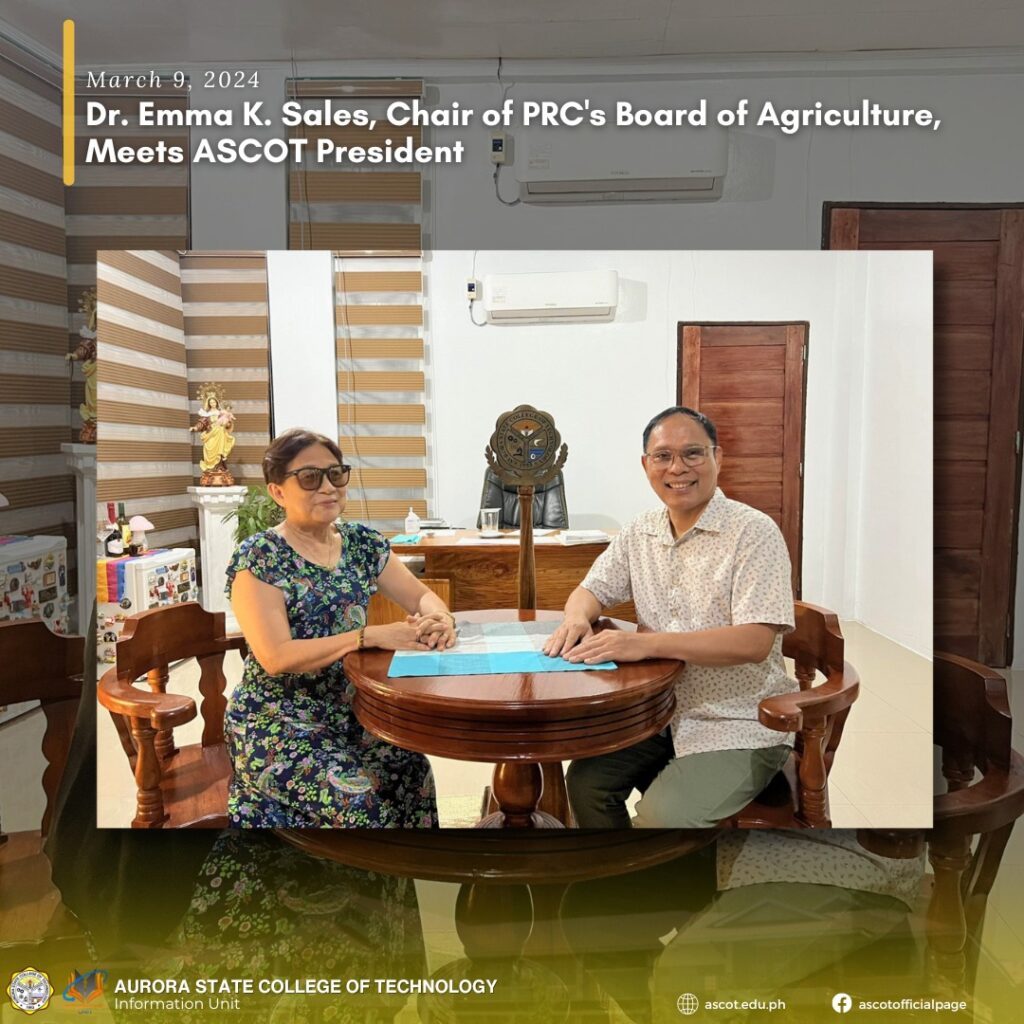 Dr. Emma K. Sales, Chair of PRC's Board of Agriculture, Meets ASCOT ...