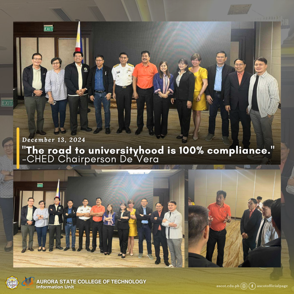 The road to universityhood is 100% compliance."- CHED Chairperson De ...