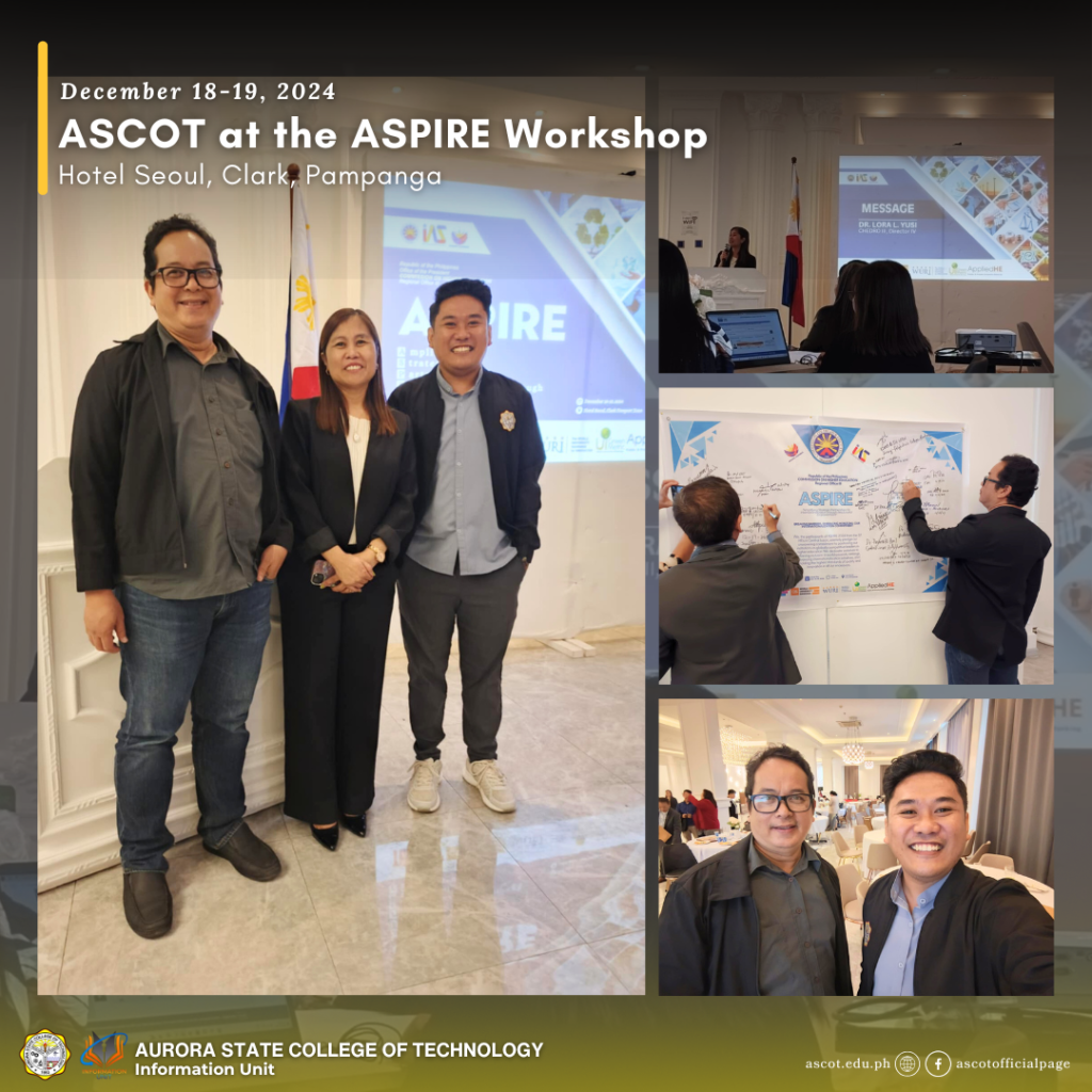 Aurora State College of Technology - ASCOT To The World, In The World ...